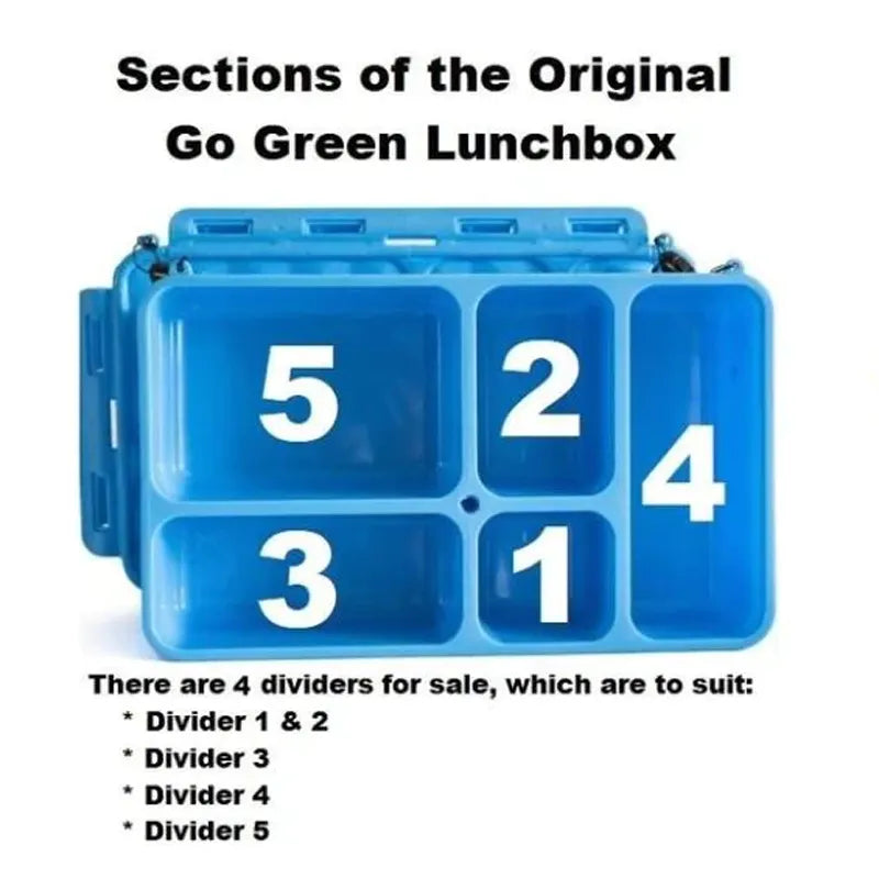 Go Green Lunchbox Dividers | Food & Break Box | Healthy Snacks NZ