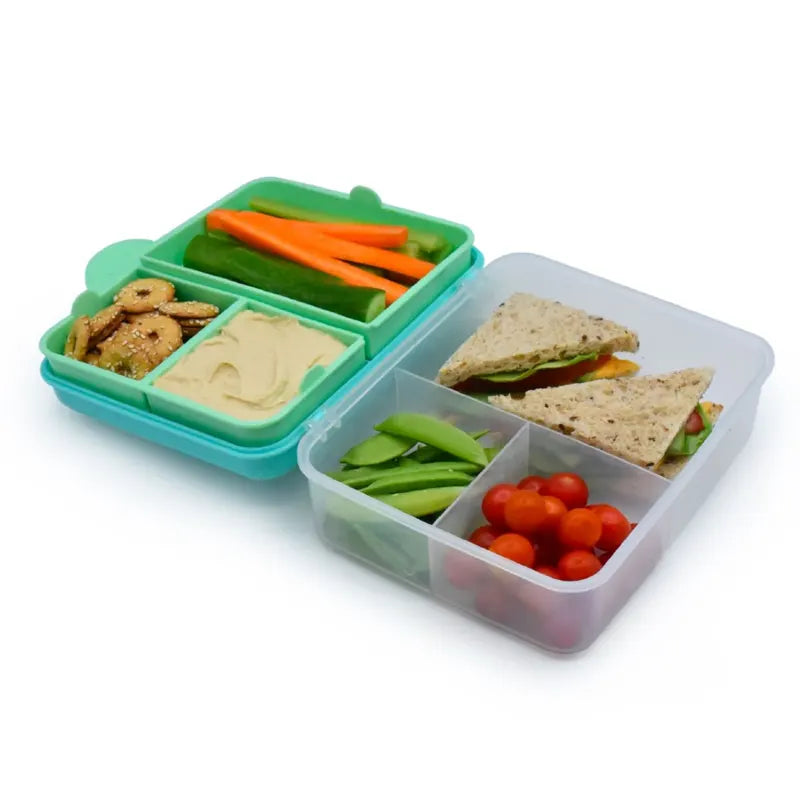 Melii 2-Tier 6 Compartments Bento with Utensils | Healthy Snacks NZ
