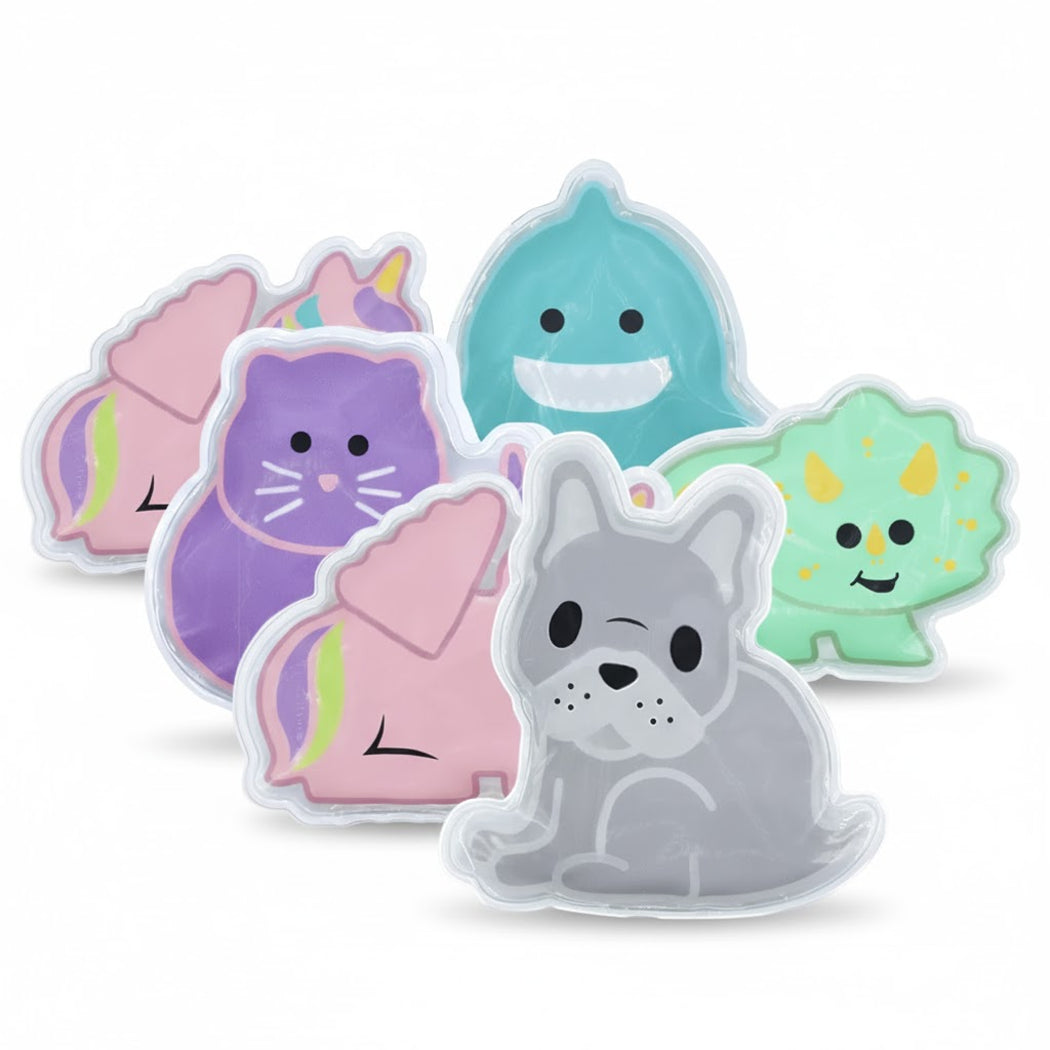 (2pc) Melii Gel Ice Pack | Adorable Animal Designs | Non-Toxic ...