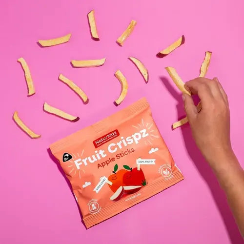 NaturKidz Fruit Crisps | NZ Made Apple Sticks | Healthy Snacks NZ