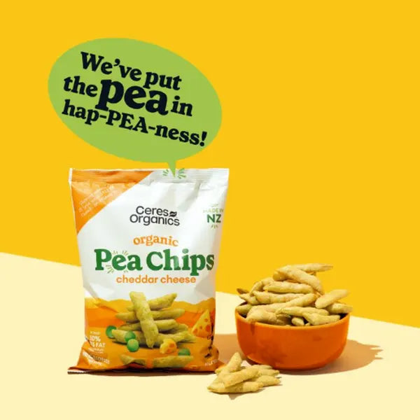 Ceres Organics | NZ Made Organic Pea Chips | Healthy Snacks NZ