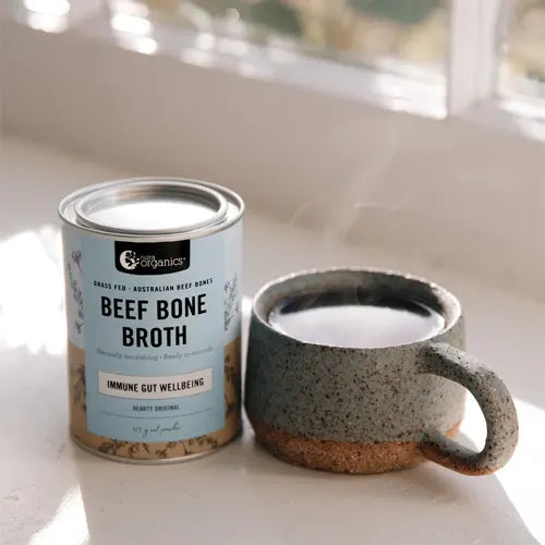 Nutra Organics, Beef Bone Broth, Hearty Original | Healthy Snacks NZ